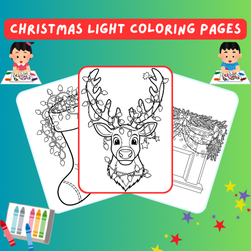 27 Christmas Light Coloring Pages | Free PDF Printables