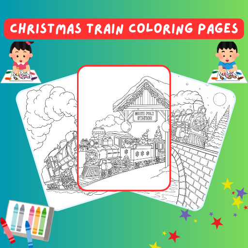 26 Christmas Train Coloring Pages | Free PDF Printables