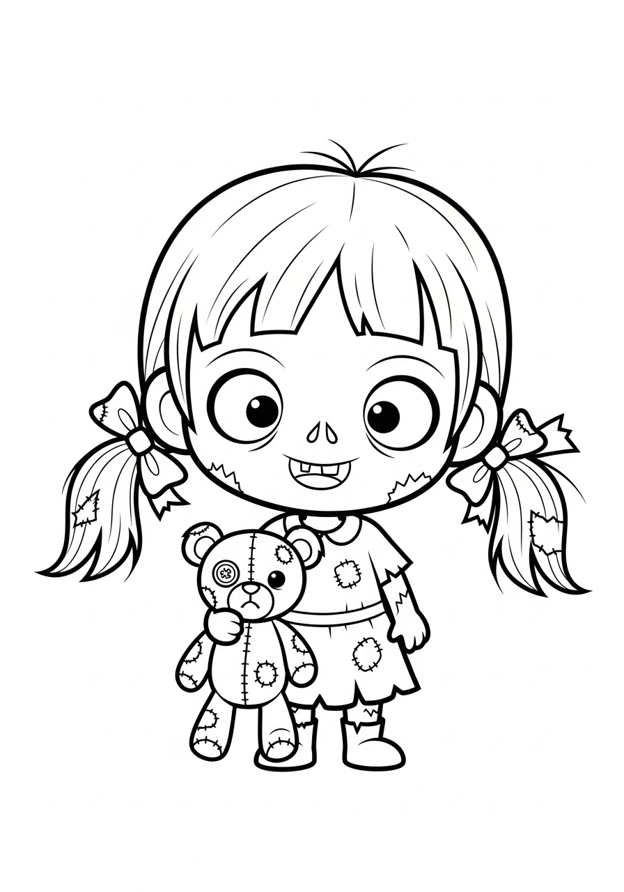 40 Zombie Coloring Pages | Spooky Free PDF Printables