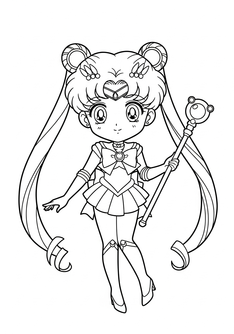 29 Sailor Moon Coloring Pages | Free PDF Printables