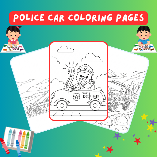 29 Police Car Coloring Pages | Free PDF Printables