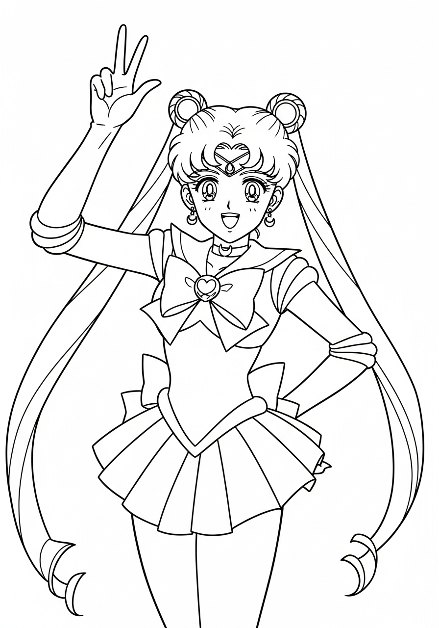 29 Sailor Moon Coloring Pages | Free PDF Printables