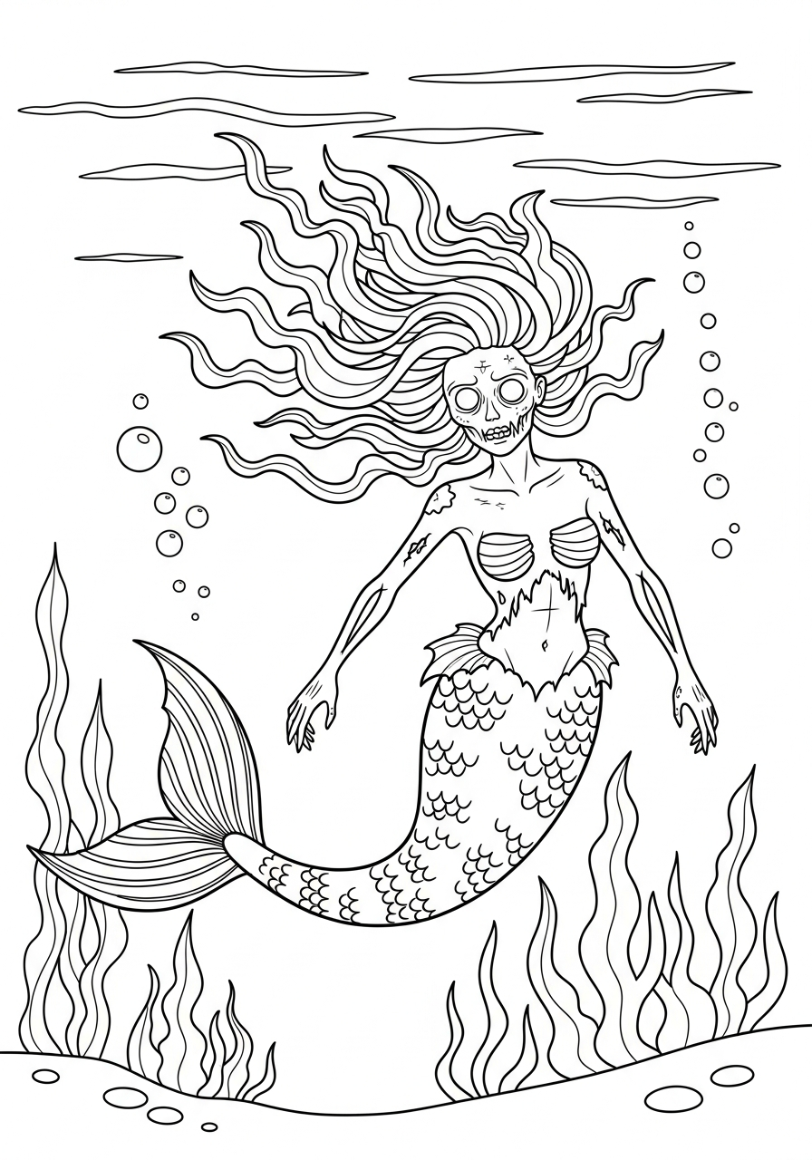 40 Zombie Coloring Pages | Spooky Free PDF Printables