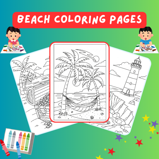 25 Beach Coloring Pages | Free Printables for All Ages