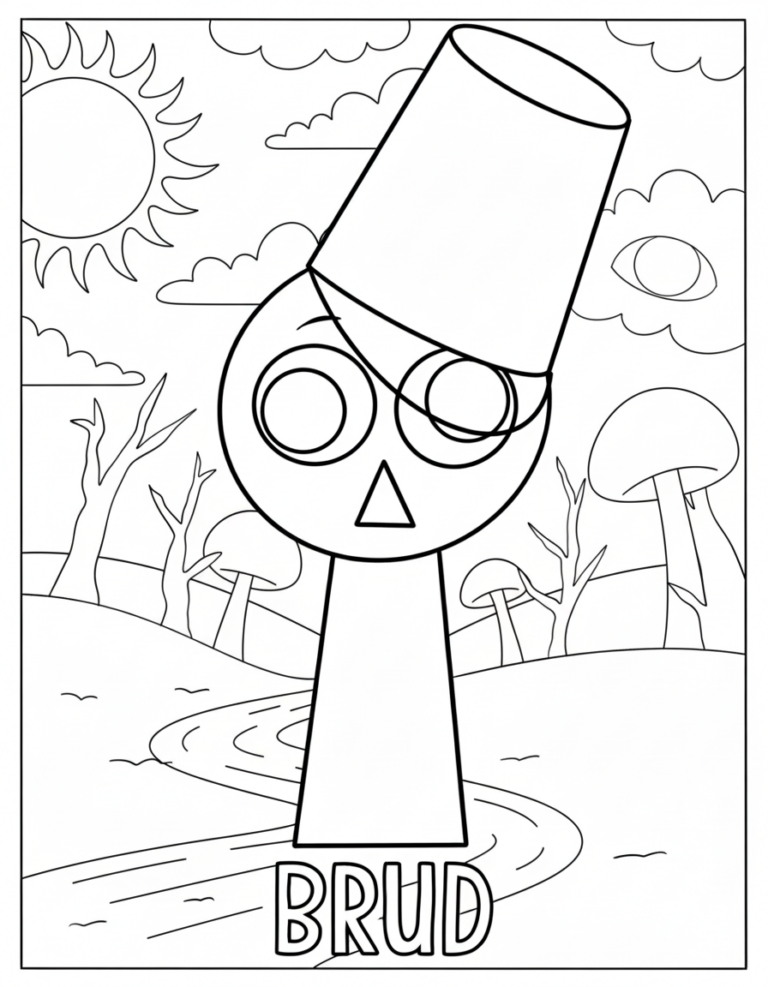 23 Sprunki Coloring Pages | Free PDF Printables