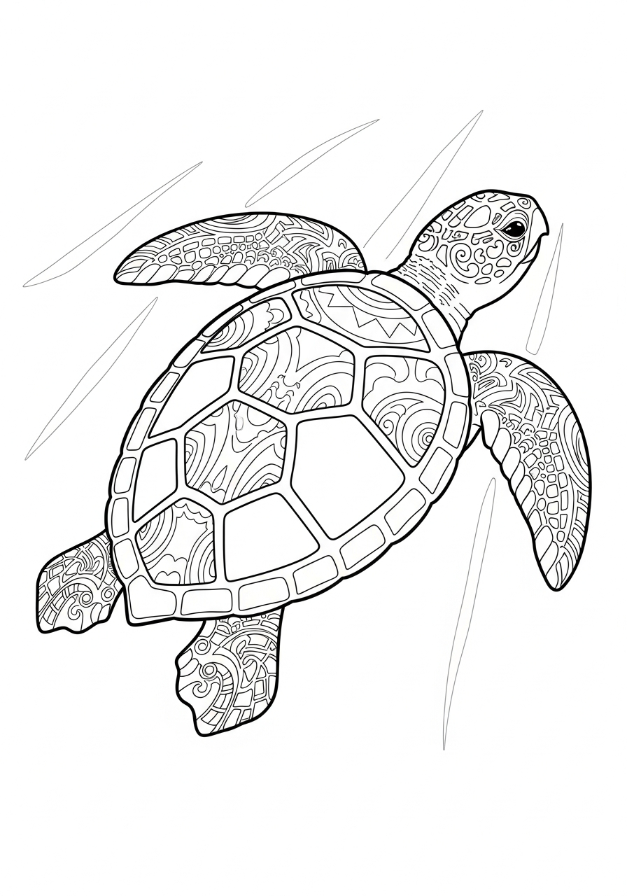 31 Sea Turtle Coloring Pages | Free PDF Printables