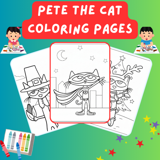 19 Pete The Cat Coloring Pages | Groovy & Fun Designs