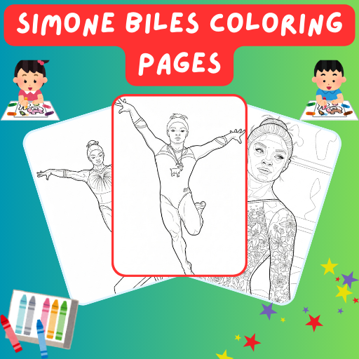 29 Simone Biles Coloring Pages | Free Printables
