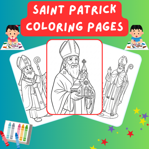 26 Saint Patrick Coloring Pages | Lucky & Creative Designs