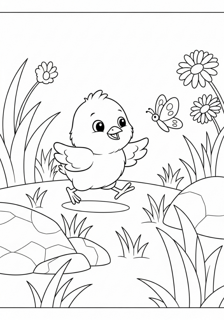 30 Baby Chick Coloring Pages | Cute & Free Designs for Kids