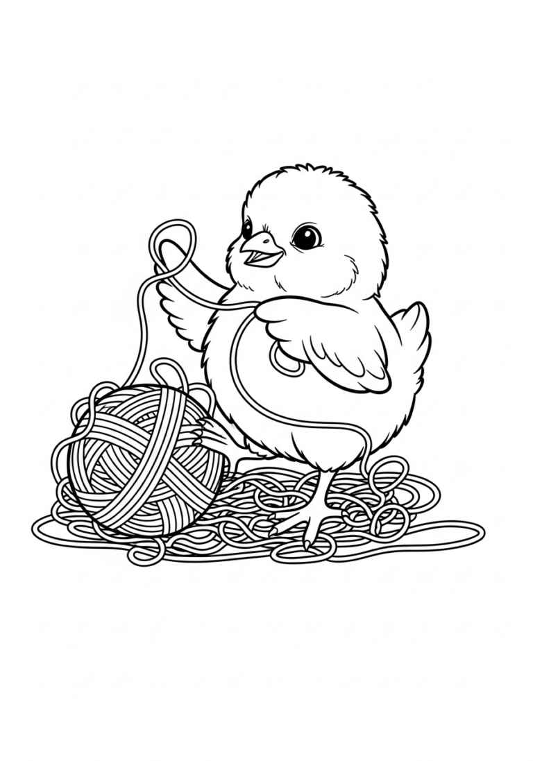 30 Baby Chick Coloring Pages | Cute & Free Designs for Kids